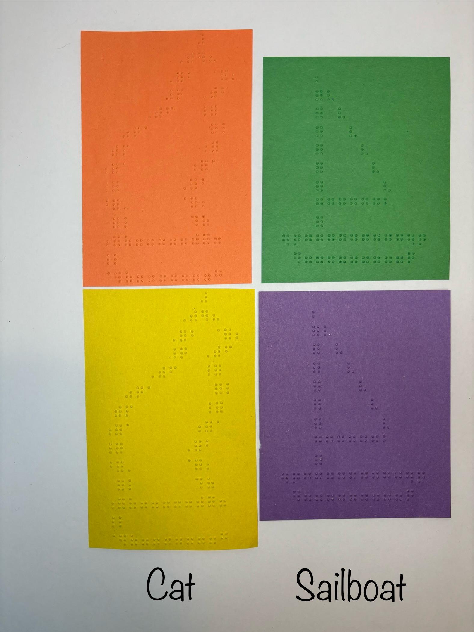 Tactile Braille Card With Tactile Pictures | CUSTOMIZE - Etsy