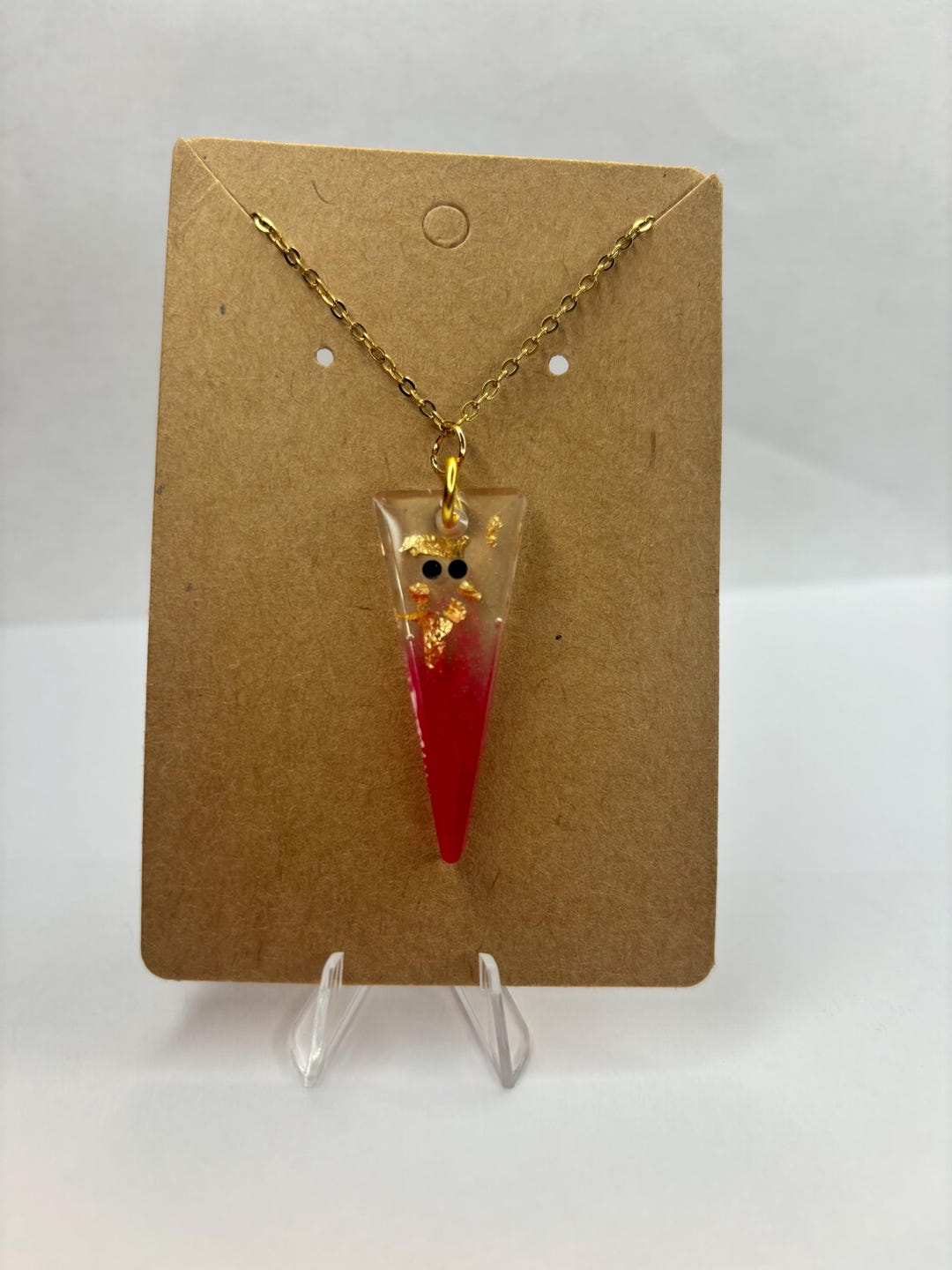 CUSTOM Braille Necklace | Medium Triangle Shape - Etsy