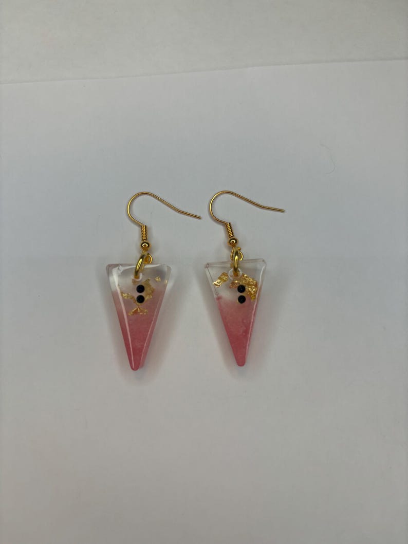 CUSTOM Braille Earrings | Small Triangle Shape - Etsy