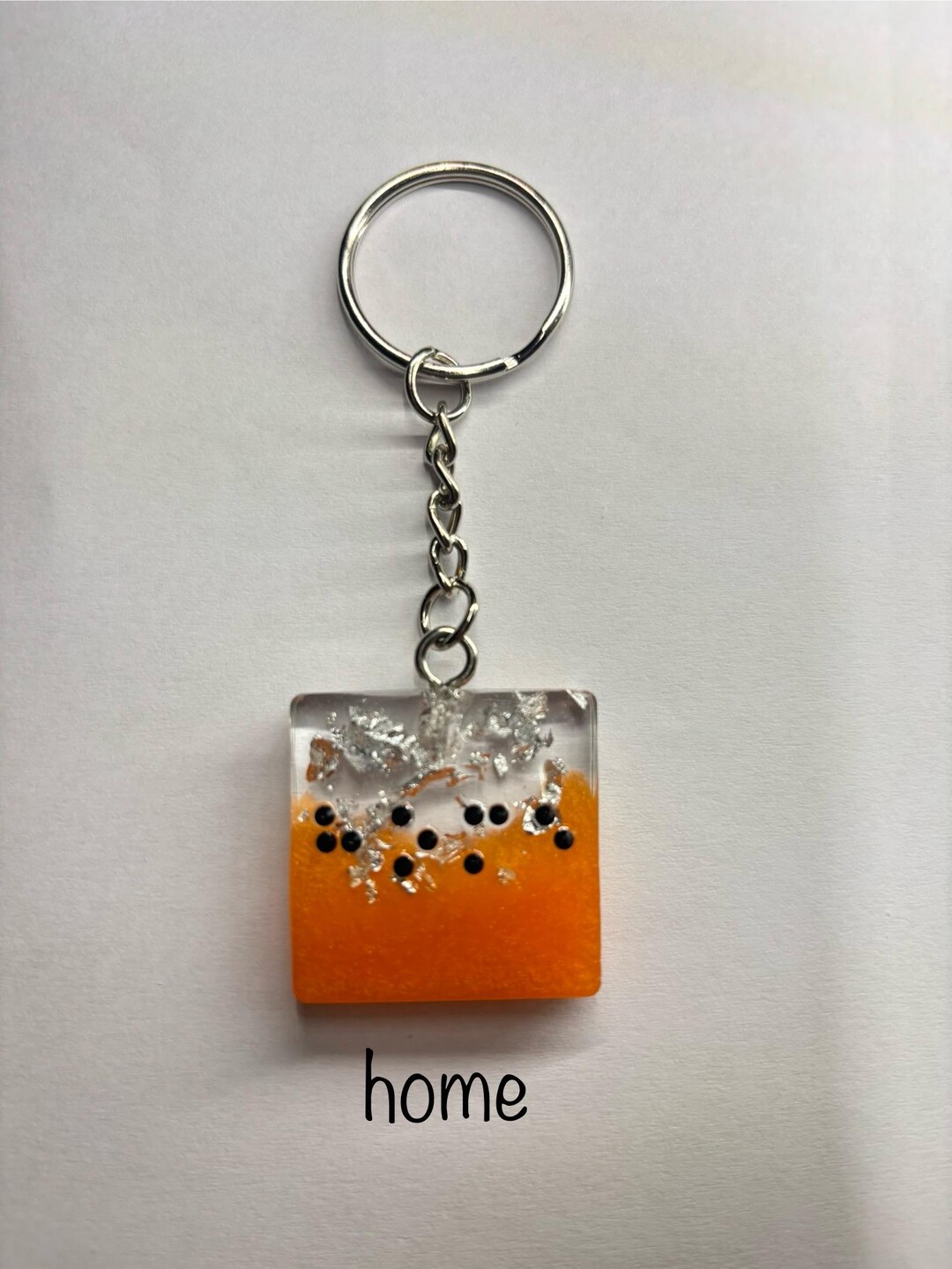 Braille Keychain “home” | Tactile Braille - Etsy