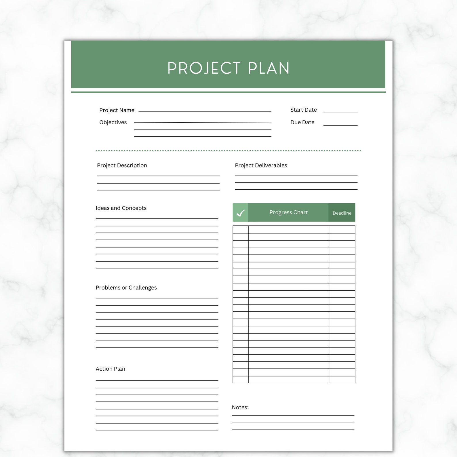 Printable Project Planner Bundle to Help With Productivity and - Etsy