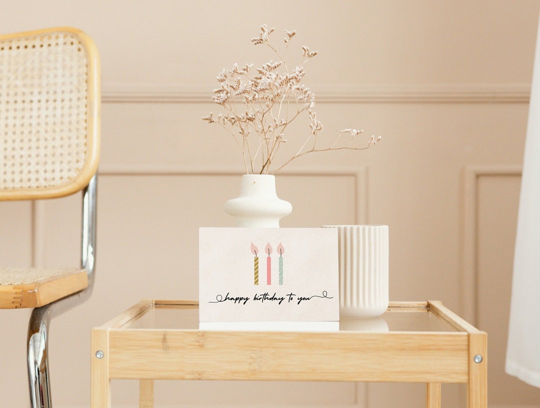 Happy Birthday Card Digital Download Printable Happy B-day Card, Happy ...