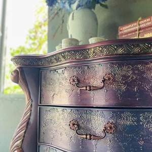 Custom Order Option: Lavish Purple Ombre Ornate Nightstand/accent Table ...