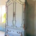 Custom Order Option: Pale French Blue and Copper Armoire/wardrobe - Etsy