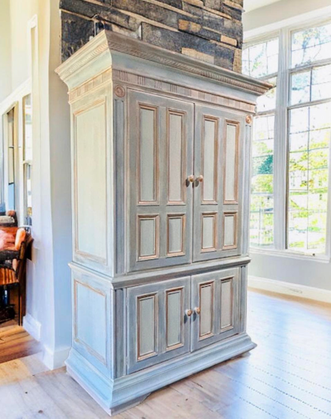 SOLD**. Custom Order Option: Vintage French Style Hand-painted Armoire ...