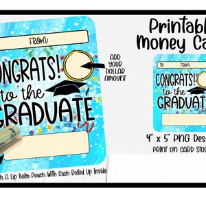 Congrats! to the Graduate Graduation Money Card ** 4 X 5 Printable ...
