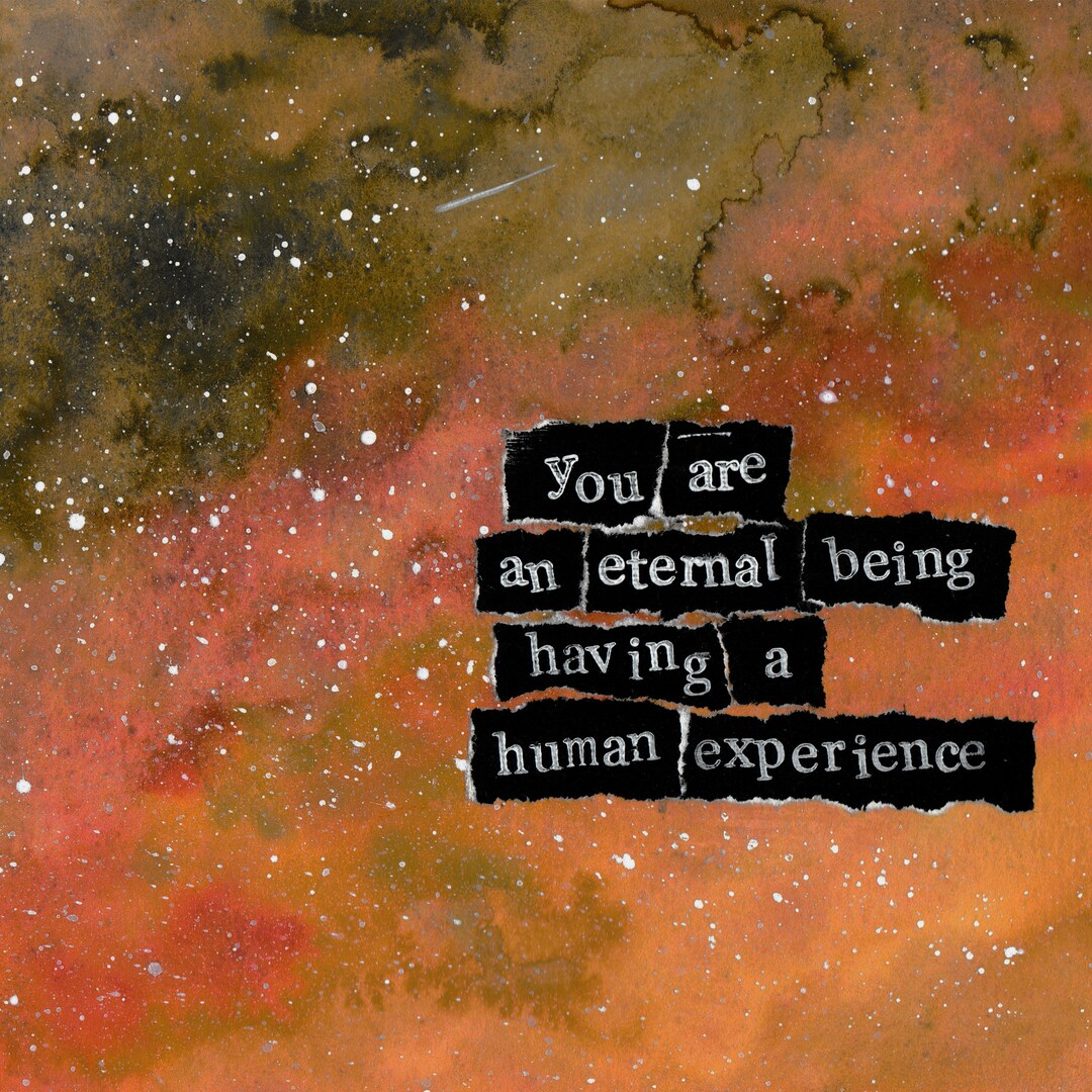 Spiritual Quote, Nebula Star Painting, Night Sky Galaxy Art, Printable ...