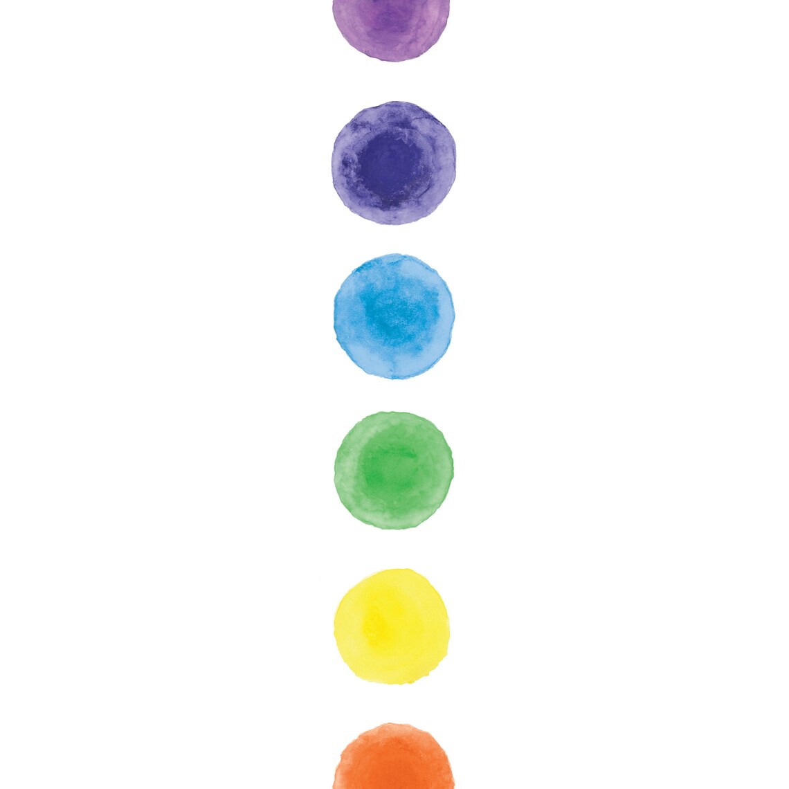 Chakra Chart Painted With Watercolor, Spiritual Wall Art Poster ...