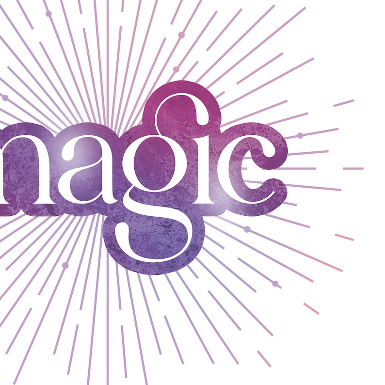 Magic Word Art Graphic, Digital Download Printable, 8x10 5x7 - Etsy