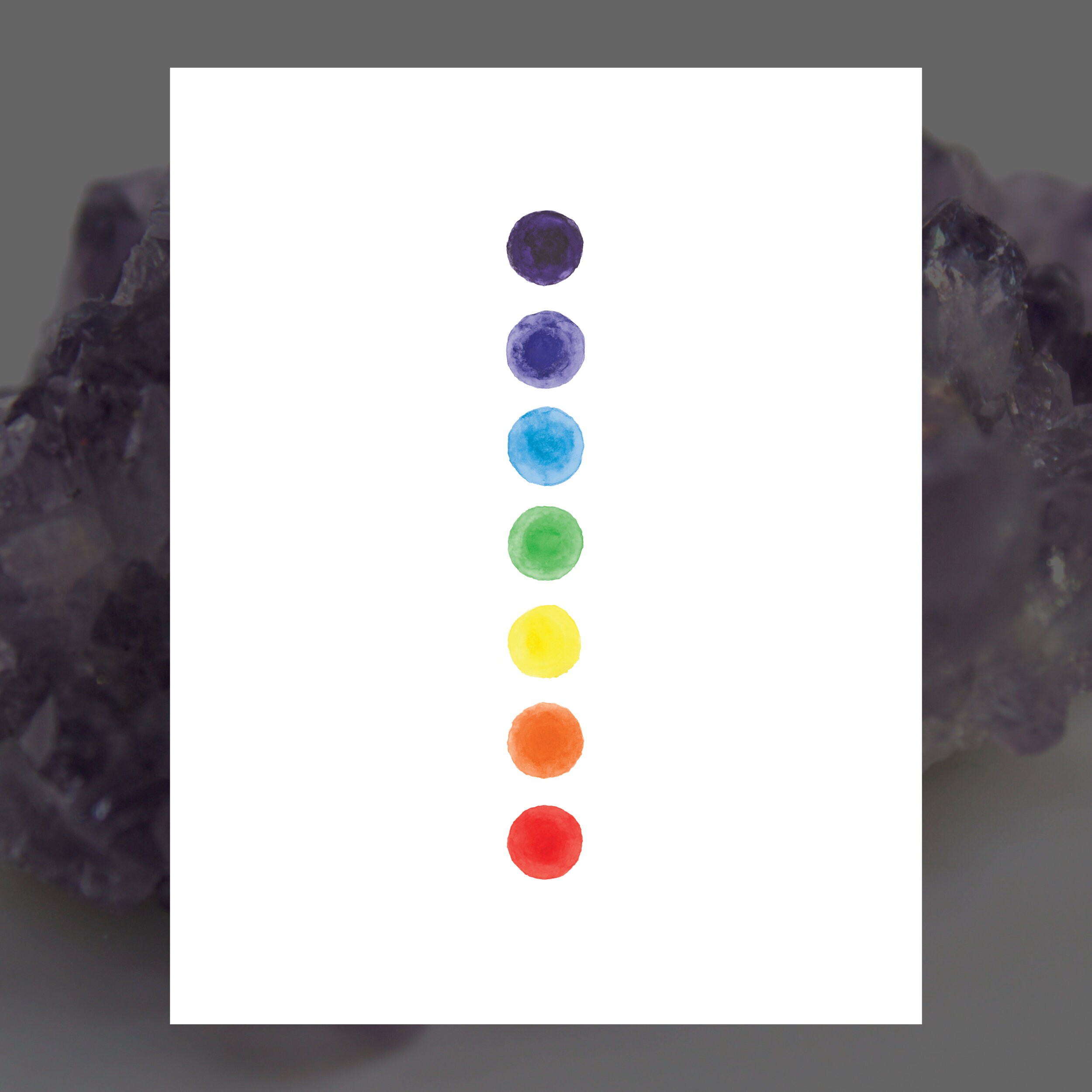 Chakra Chart Painted With Watercolor Spiritual Wall Art - Etsy