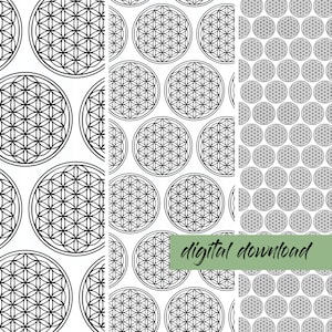 Flower of Life Symbol Pattern, Sacred Geometry, Spiritual New Age ...