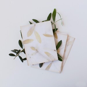 Printable Paper Cards, Botanical Nature Leaves, Eco Print Dyed Paper ...