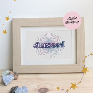 Starseed Word Art Graphic, Digital Download Printable, 8x10 5x7 - Etsy