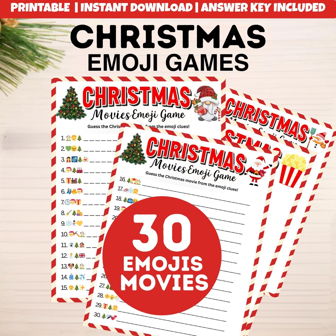 Christmas Movie Emoji Game, Emoji Pictionary Christmas Movies ...