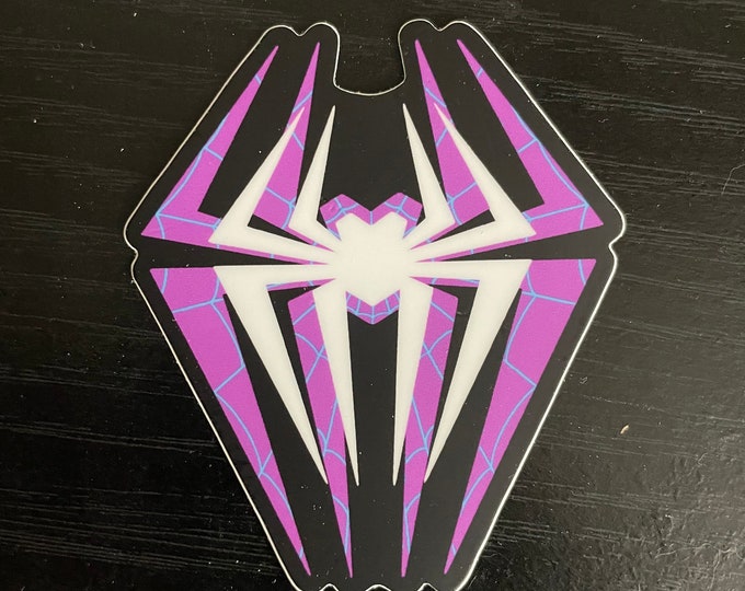 Spider-gwen Logo Waterproof Sticker - Etsy