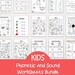 Phonics Worksheet Bundle for Kids, Learning Activity Book (digital ...