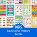 Kids Educational Posters Bundle, Learning Activity Prints (digital ...