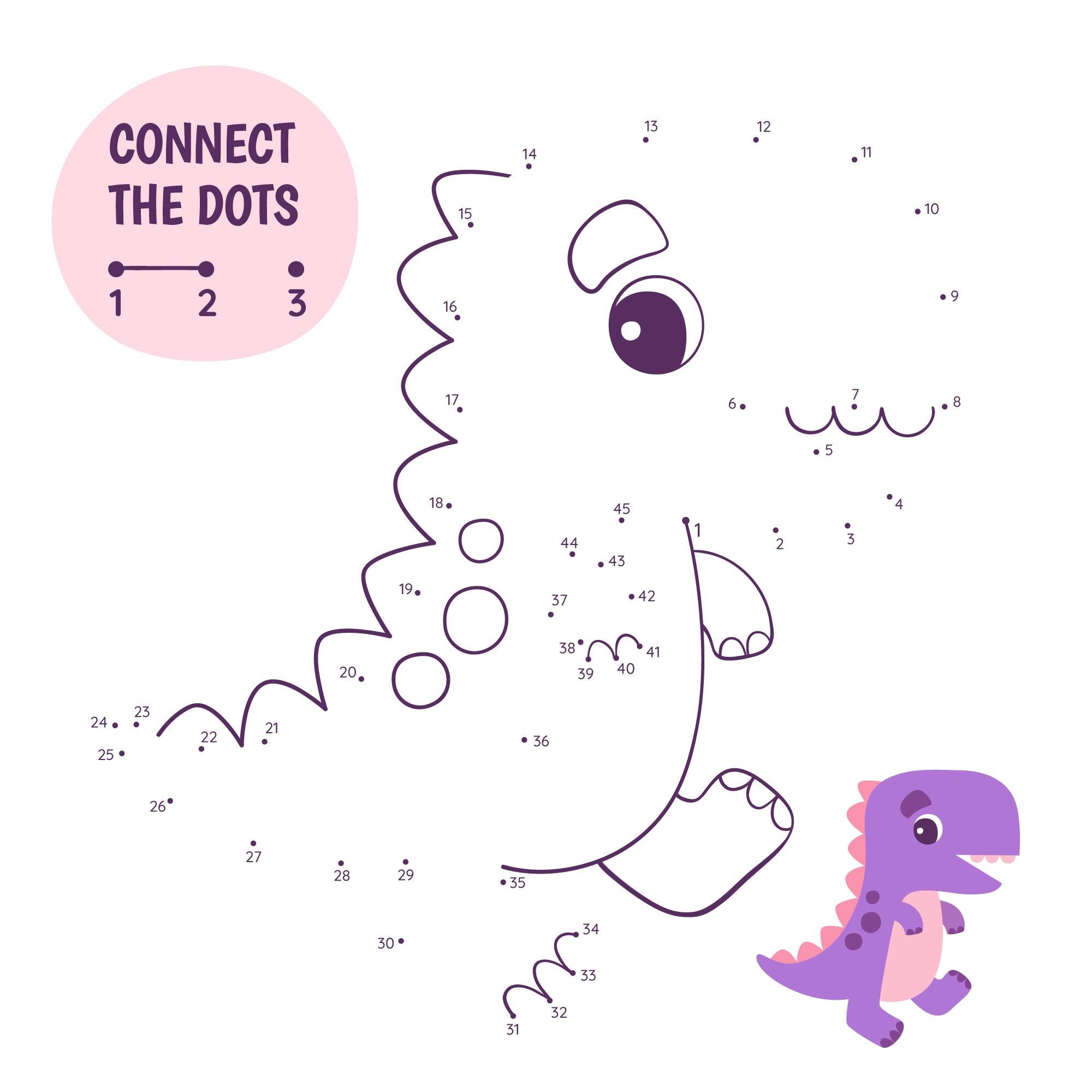 Connect the Dots Playing Worksheet Bundles for Kids, Kids Activity ...