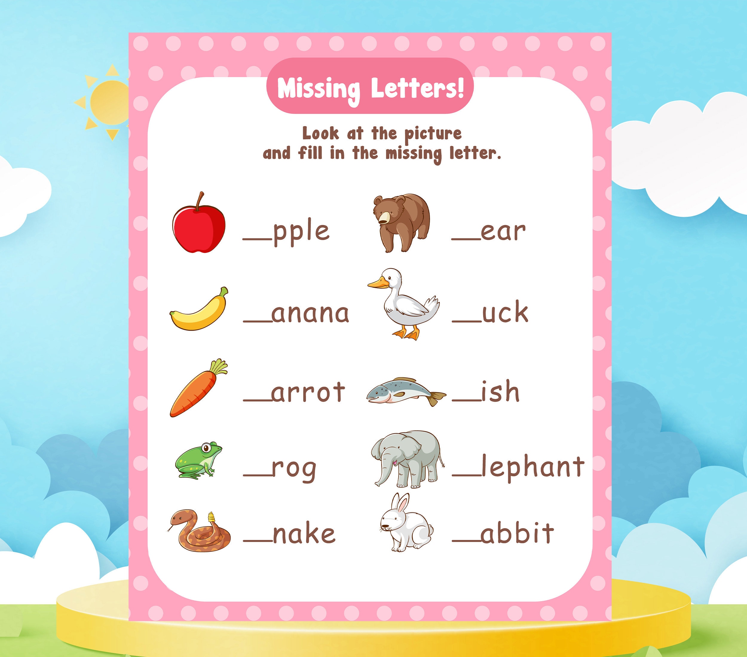 Interactive Kids Learning Worksheet Bundles for Kids, Kids Activity ...