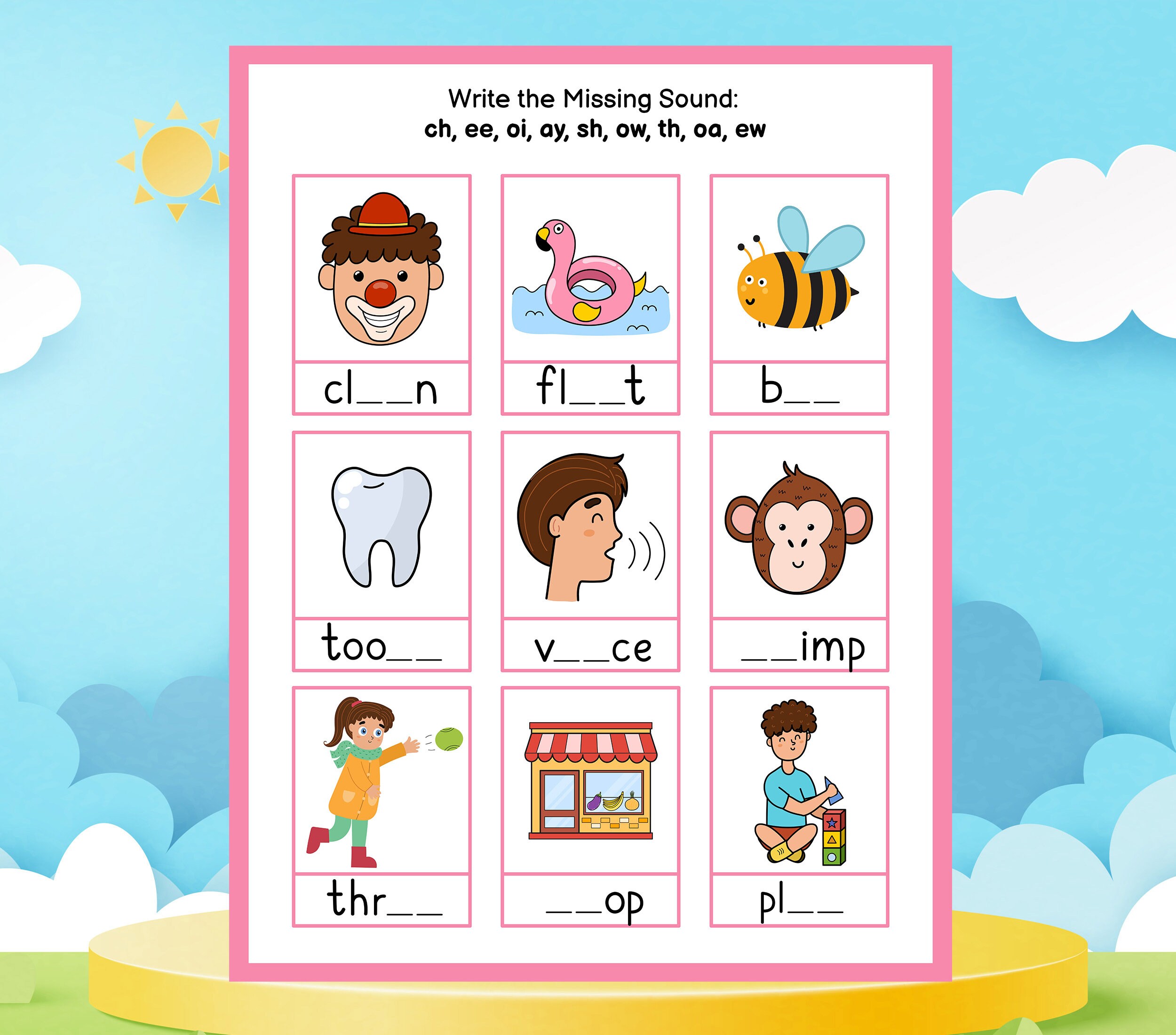 Interactive Kids Learning Worksheet Bundles for Kids, Kids Activity ...