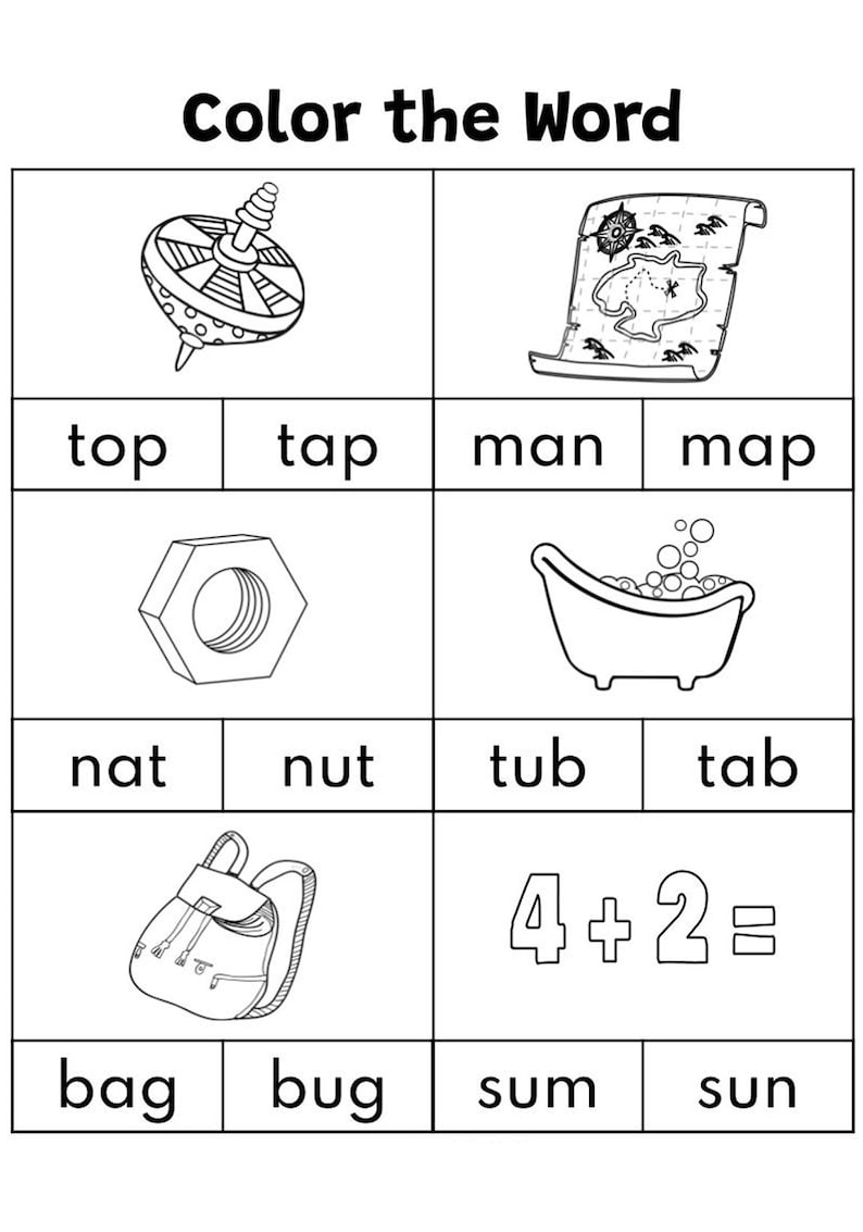 Phonics Worksheet Bundles for Kids, Kids Activity Workbooks, Gift for ...
