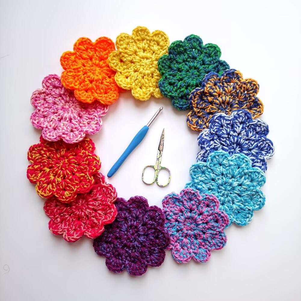 PATTERN ONLY - Crochet Cozy Cotton Coasters and Placemats, Floral ...