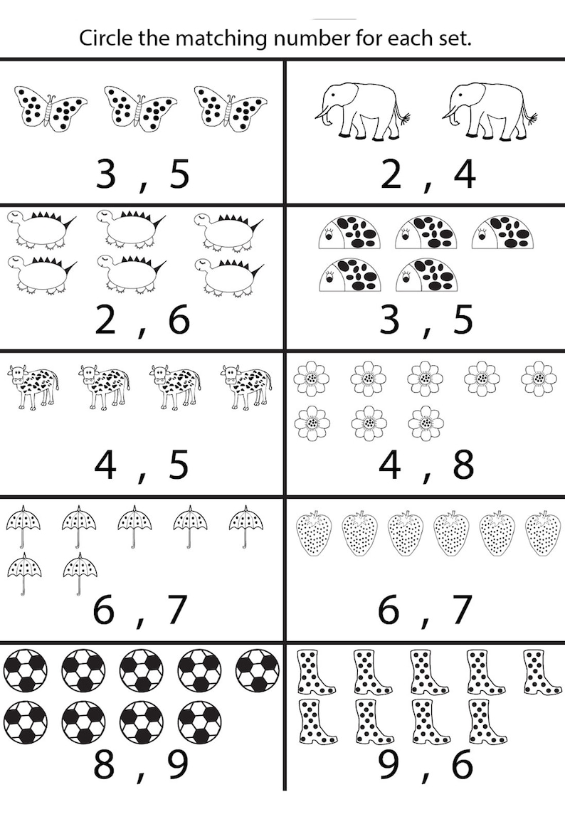 Maths Worksheet Bundle for Kids, Kids Activity Workbooks, Gift for Kids ...