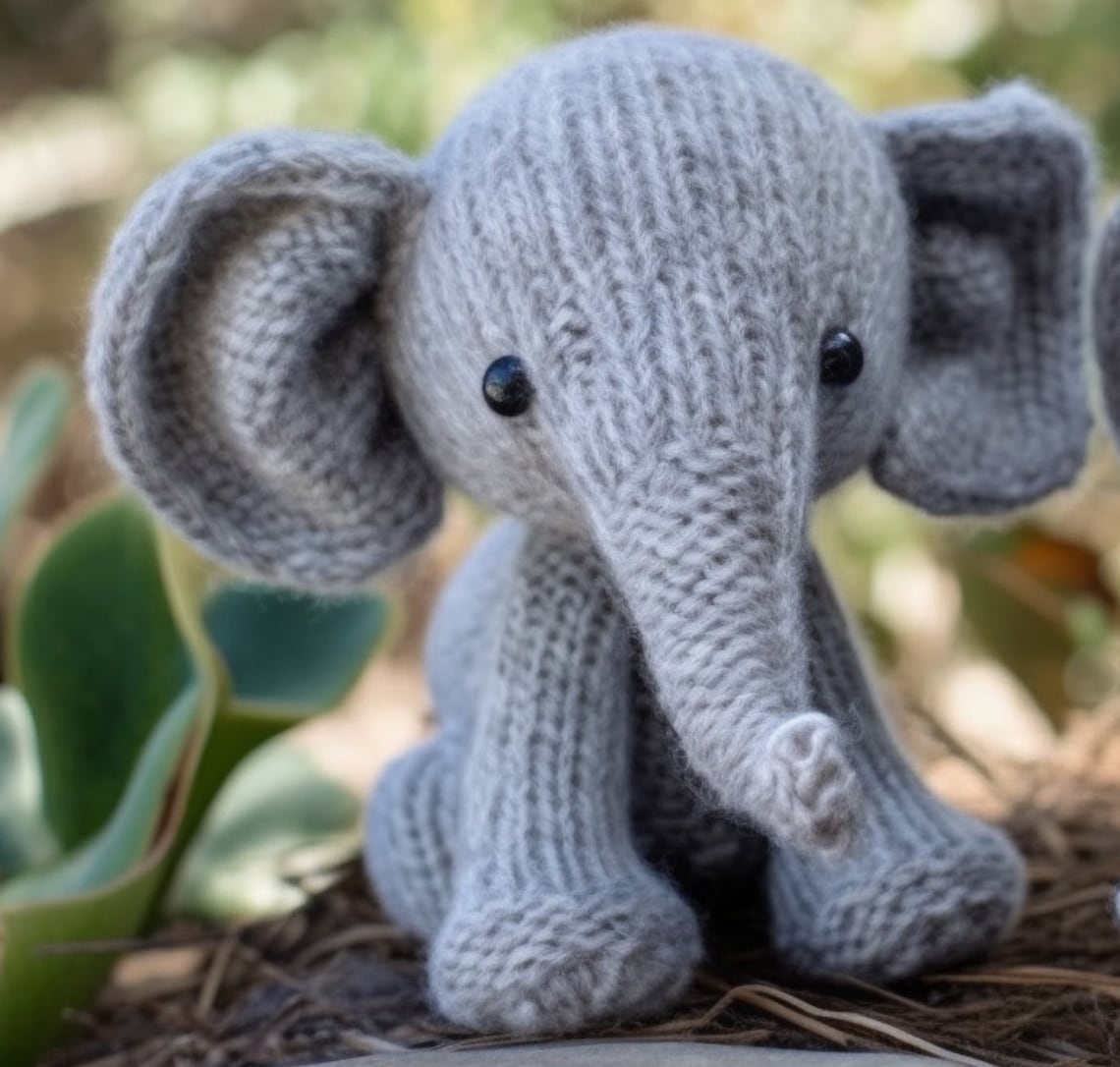 Tiny Elephant Crochet Pattern, Elephant Pattern, English PDF Pattern ...