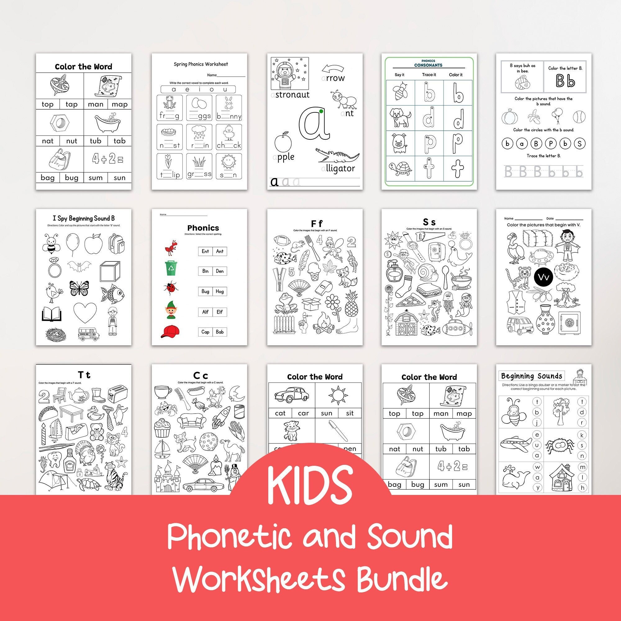 Phonics Worksheet For Kids