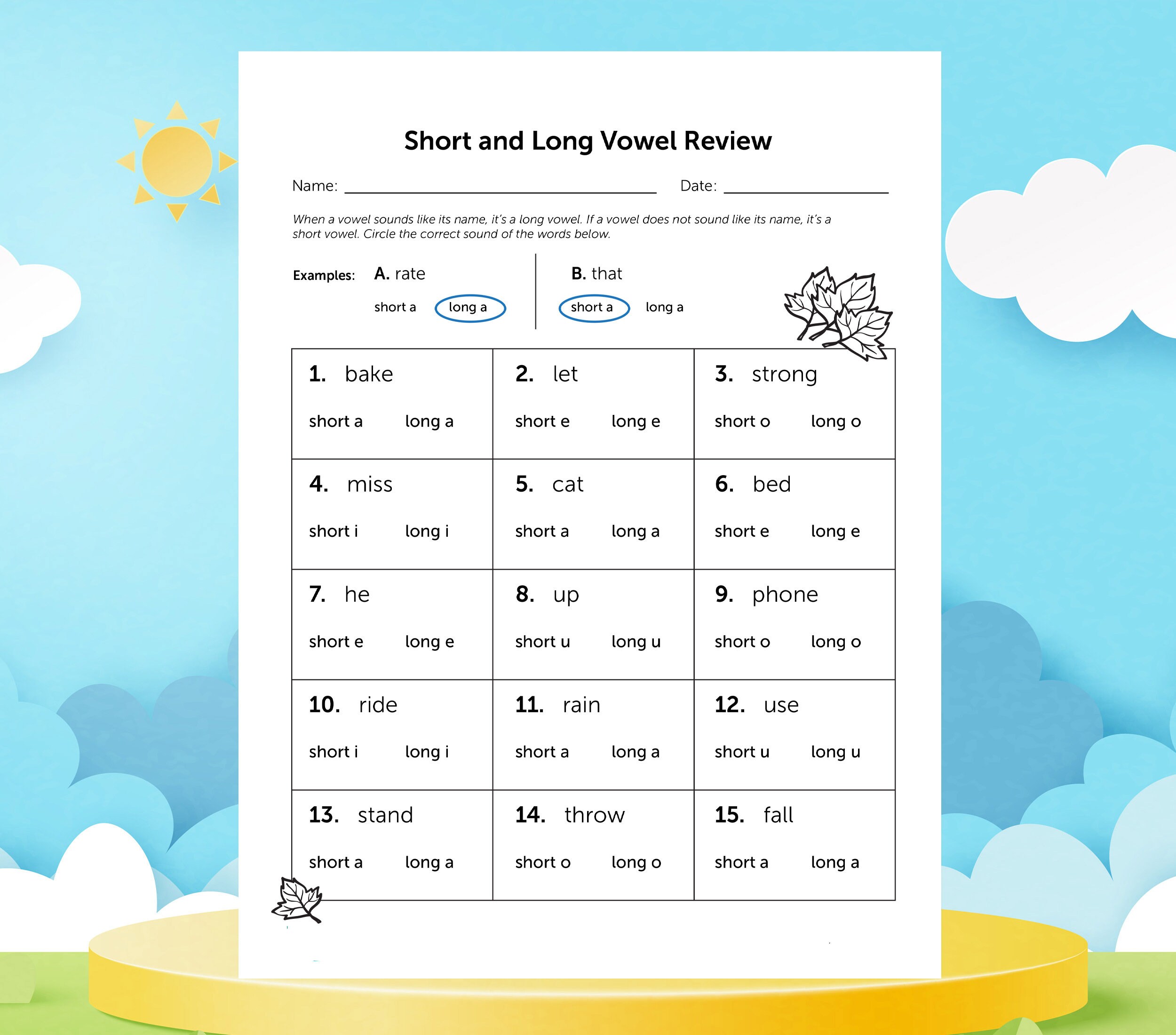 Vowels Training Kids Learning Worksheet Bundles for Kids Kids - Etsy