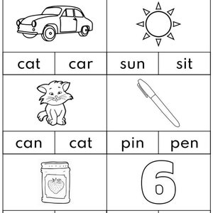 Phonics Worksheet Bundle for Kids, Learning Activity Book (digital ...