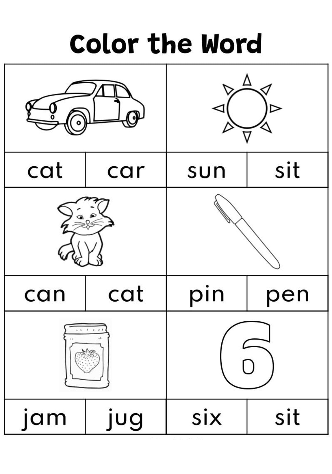 Phonics Worksheet Bundle for Kids, Learning Activity Book (digital ...