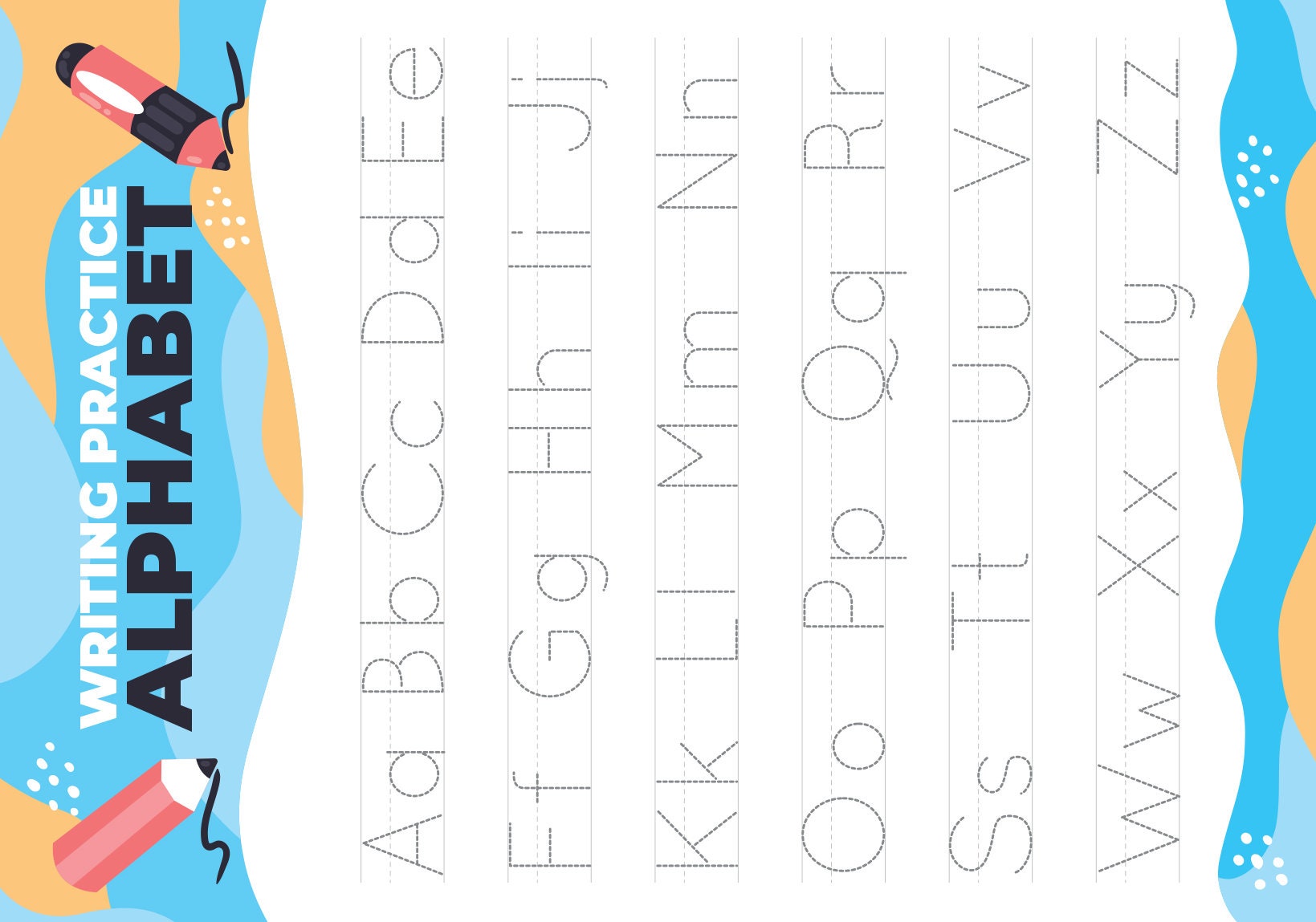 Numbers and Alphabets Worksheet Bundles for Kids, Kids Activity ...