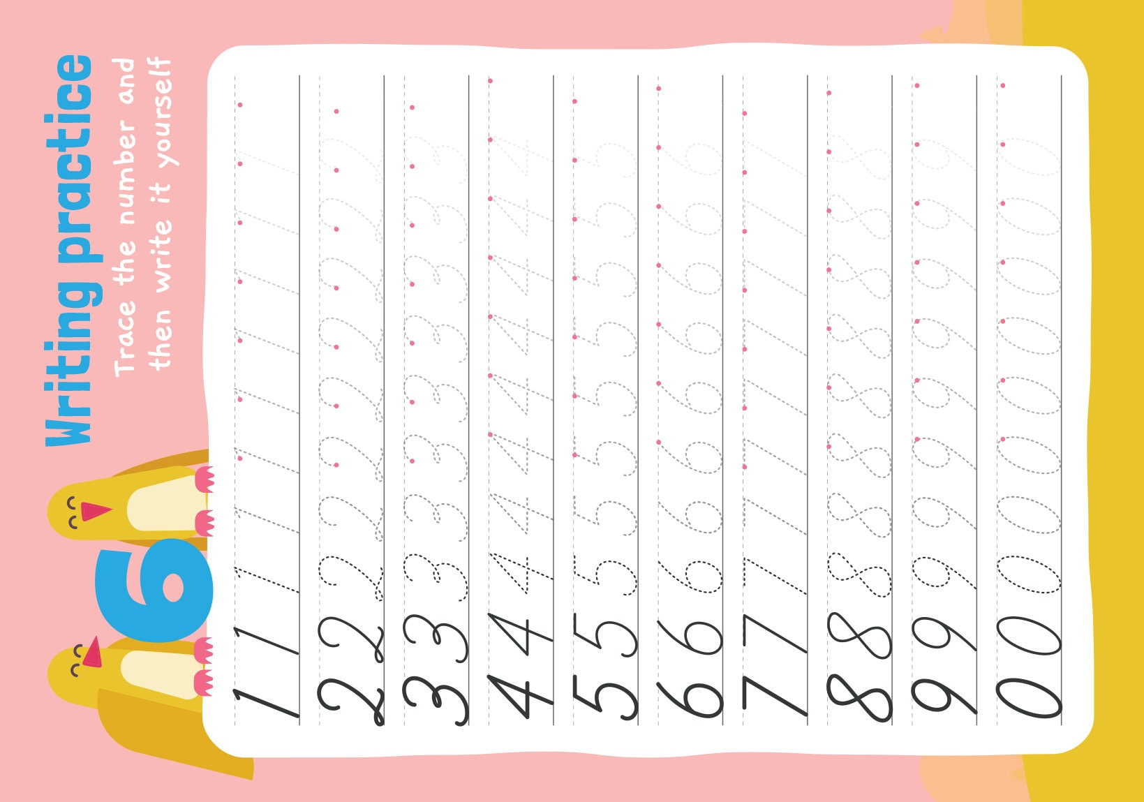 Numbers and Alphabets Worksheet Bundles for Kids, Kids Activity ...