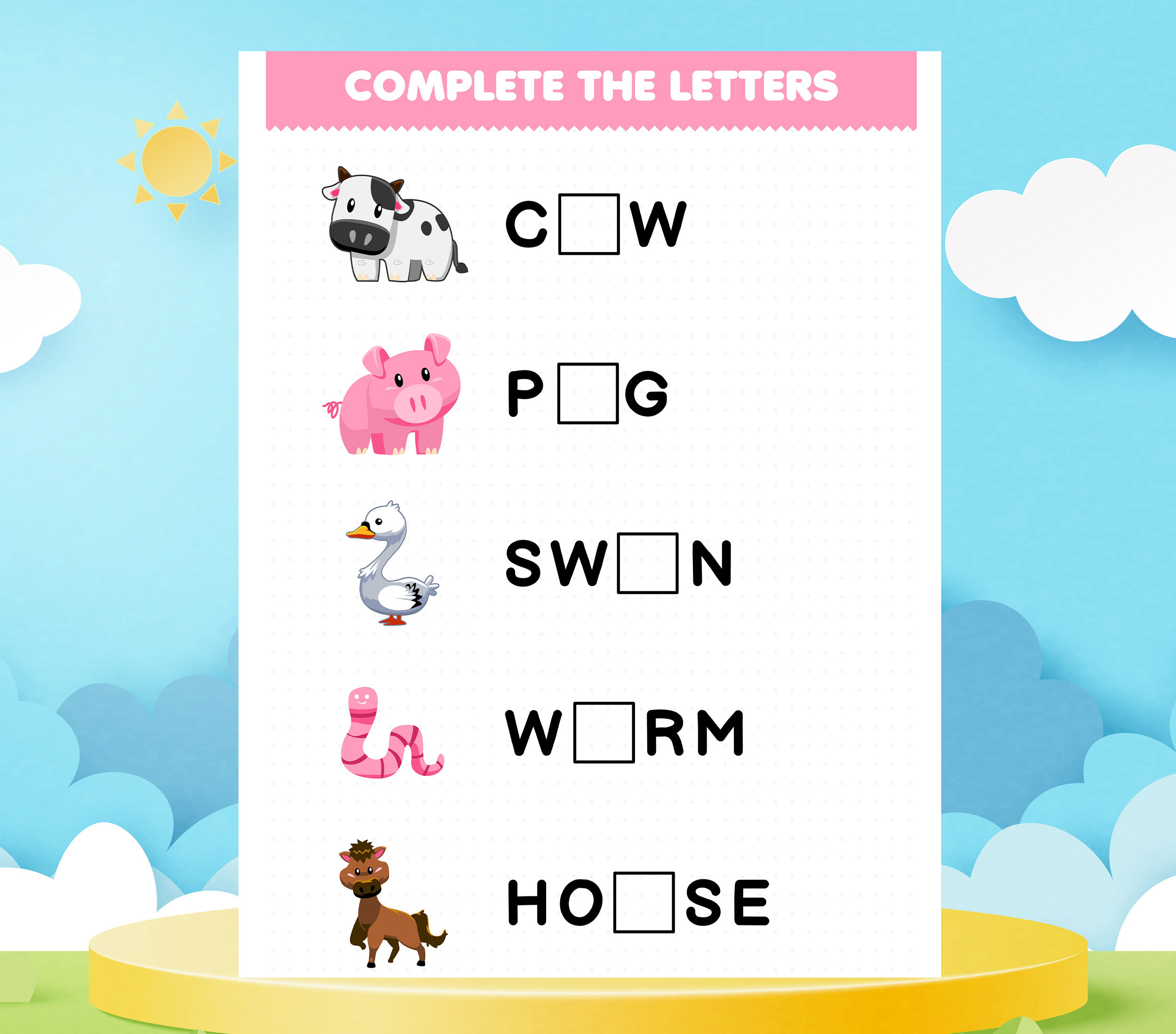 Interactive Kids Learning Worksheet Bundles for Kids, Kids Activity ...