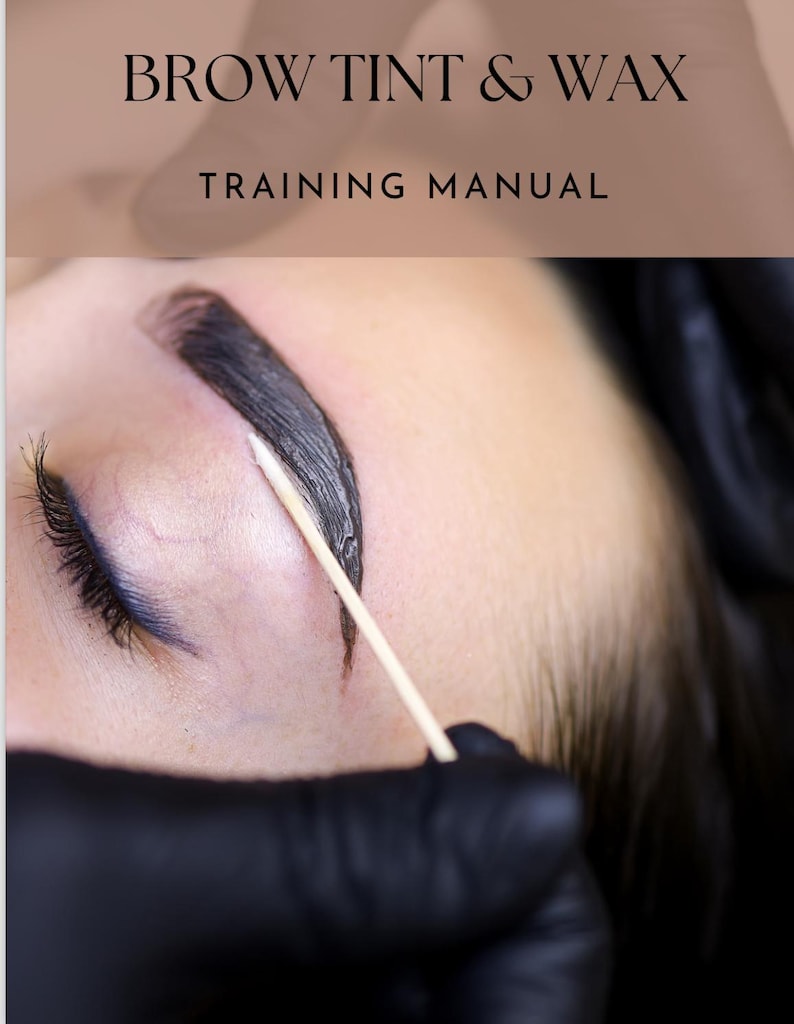 Wax and Tint Manual Beauty Therapy Training - Etsy