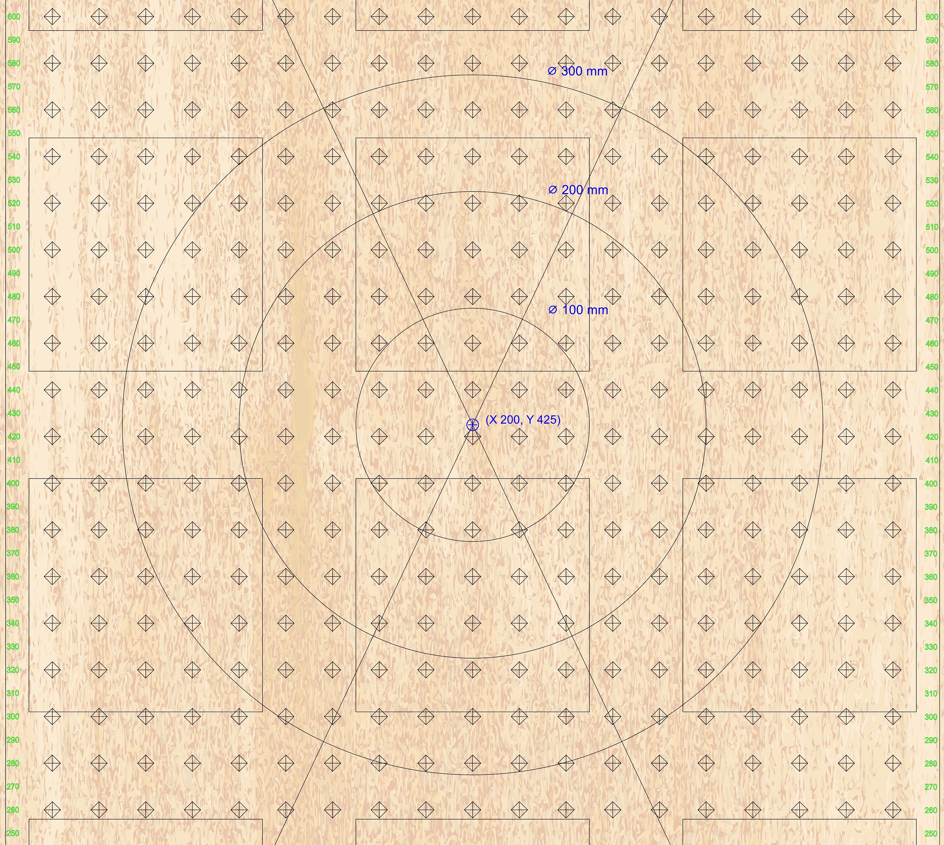 Waste Grid Production Grid Metric and Inches 400 X 850mm for Ortur ...
