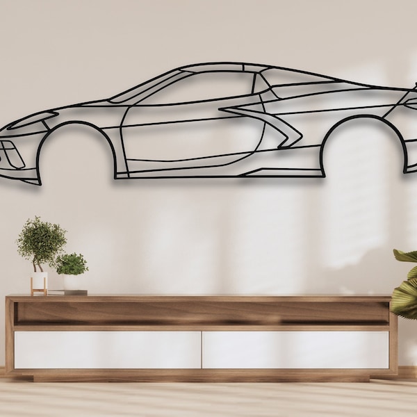 Corvette Silhouette - Etsy