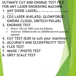 Laser Test File Bundle | Calibration File | Ultimate Test File for ...