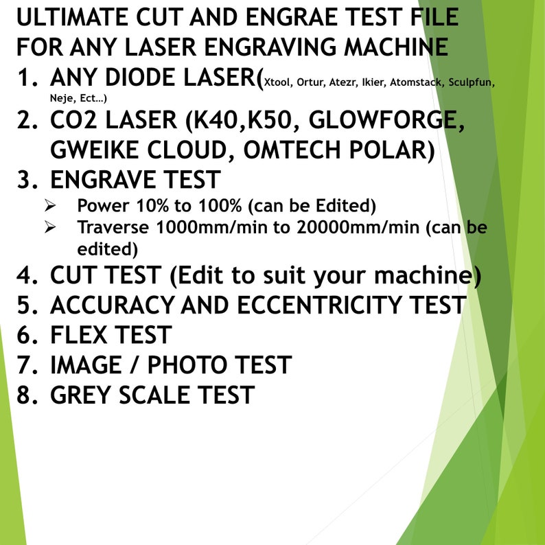 Laser Test File Bundle | Calibration File | Ultimate Test File for ...