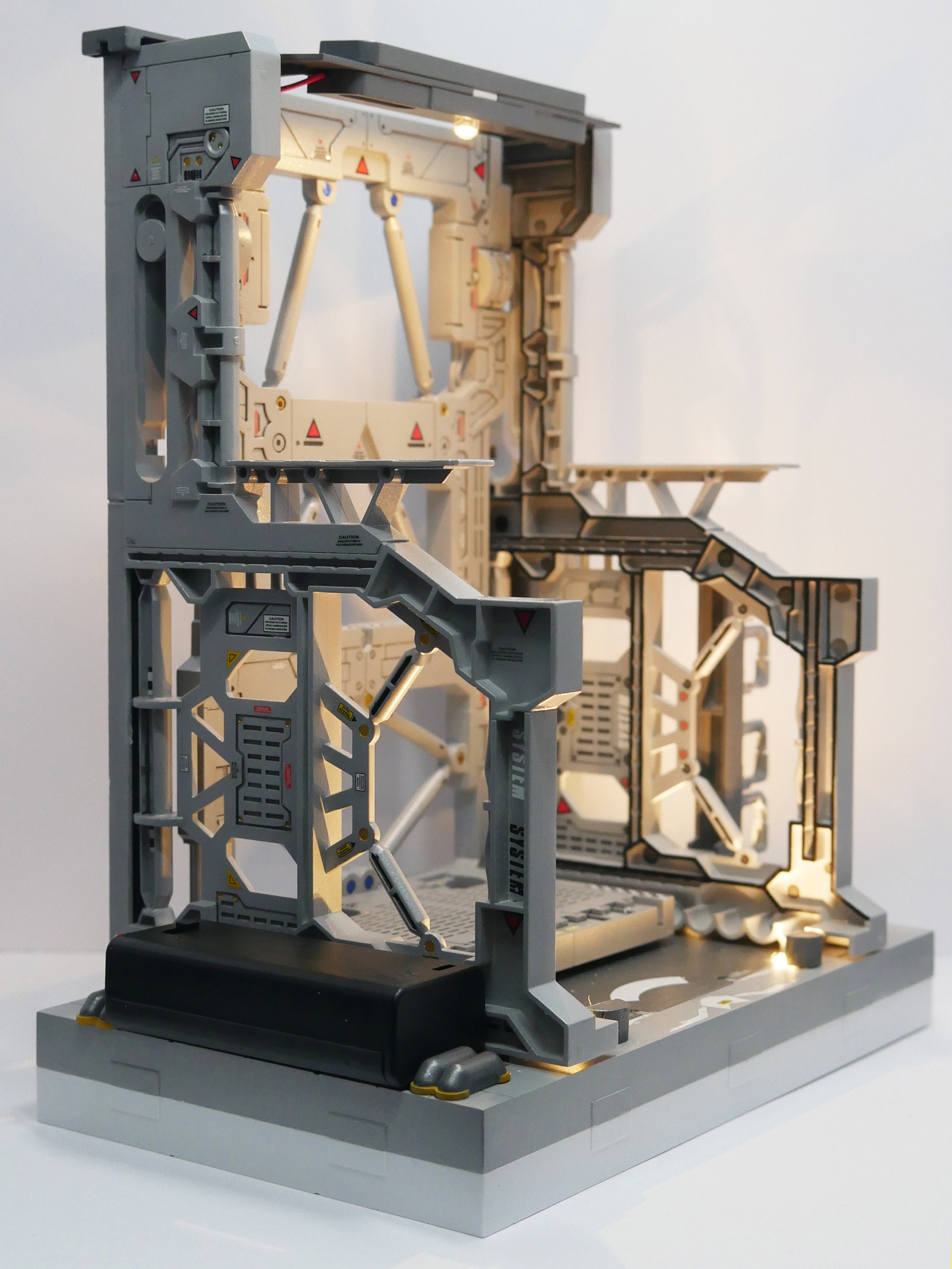 Custom Gundam Accessories With Led Lights Gundam Hangar System Base 001 ...