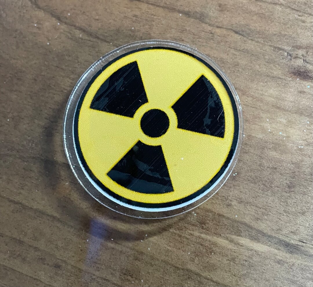 Radiation Symbol Badge Reel - Etsy