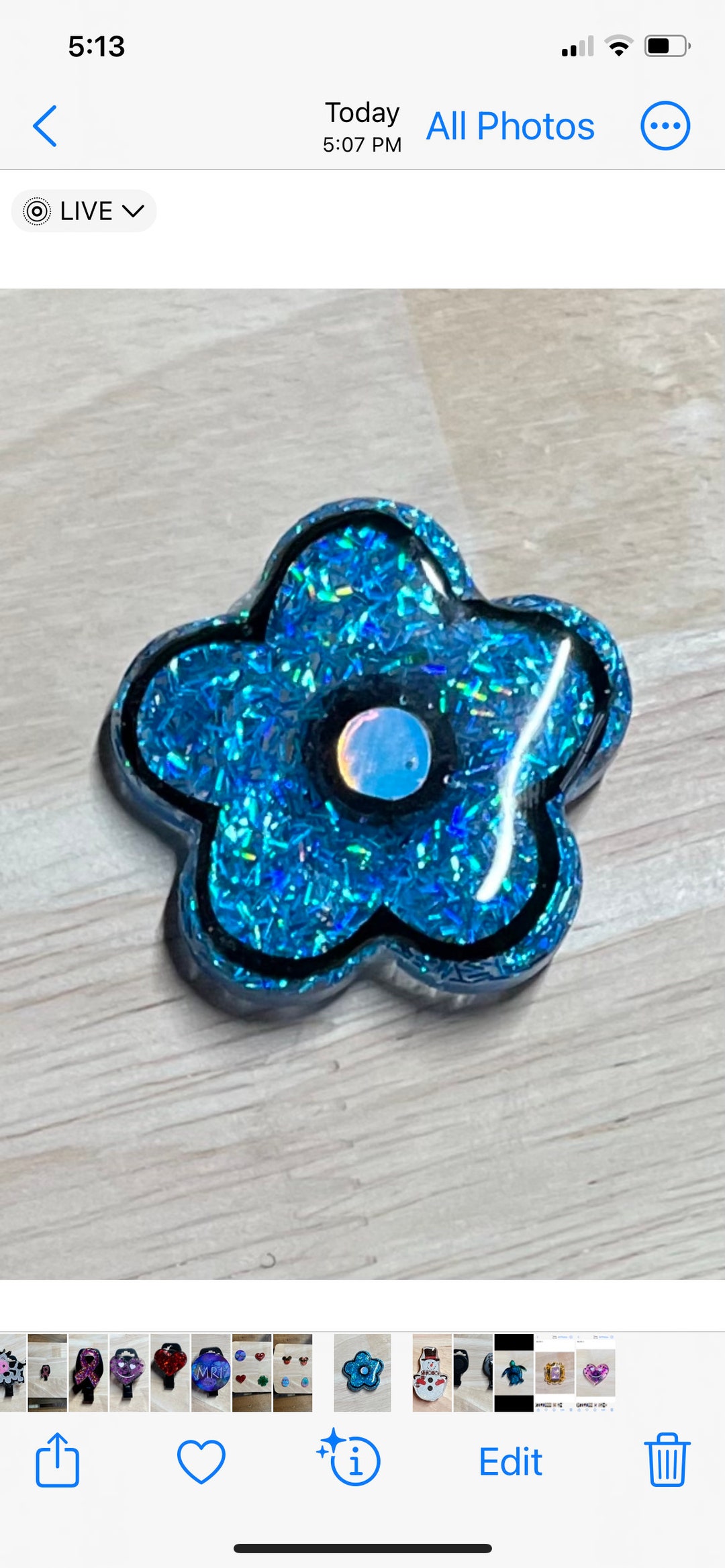 Flower MRI Safe Badge Reel - Etsy