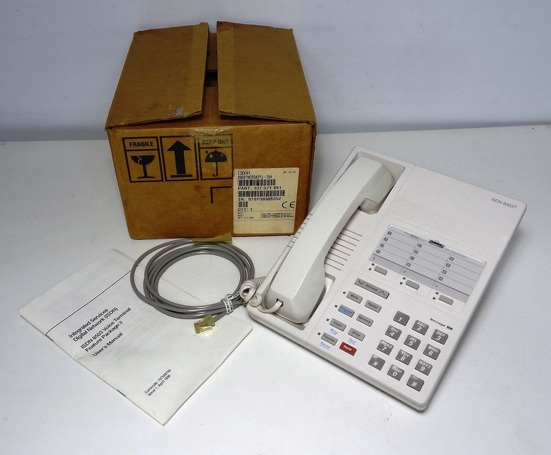 New - Lucent / AT&T / Avaya ISDN 8503T Voice Terminal Phone - White ...