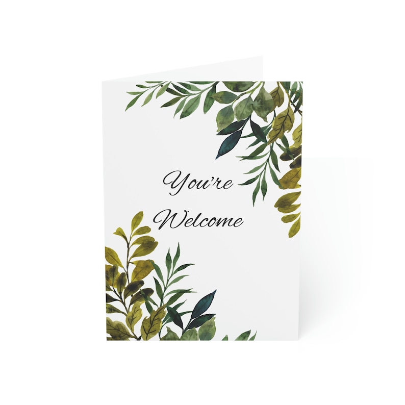 You're Welcome Card (single or Multi-packs) - Etsy
