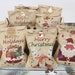 24set Christmas Gift Bag Paper Bags Party Cookie Candy Packaging Bags ...