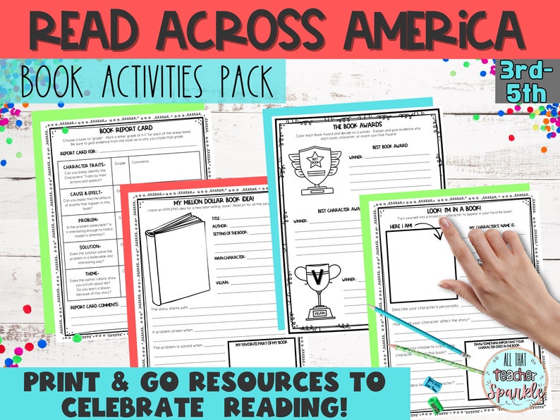 Read Across America Printable Book Activities Pack Printable - Etsy