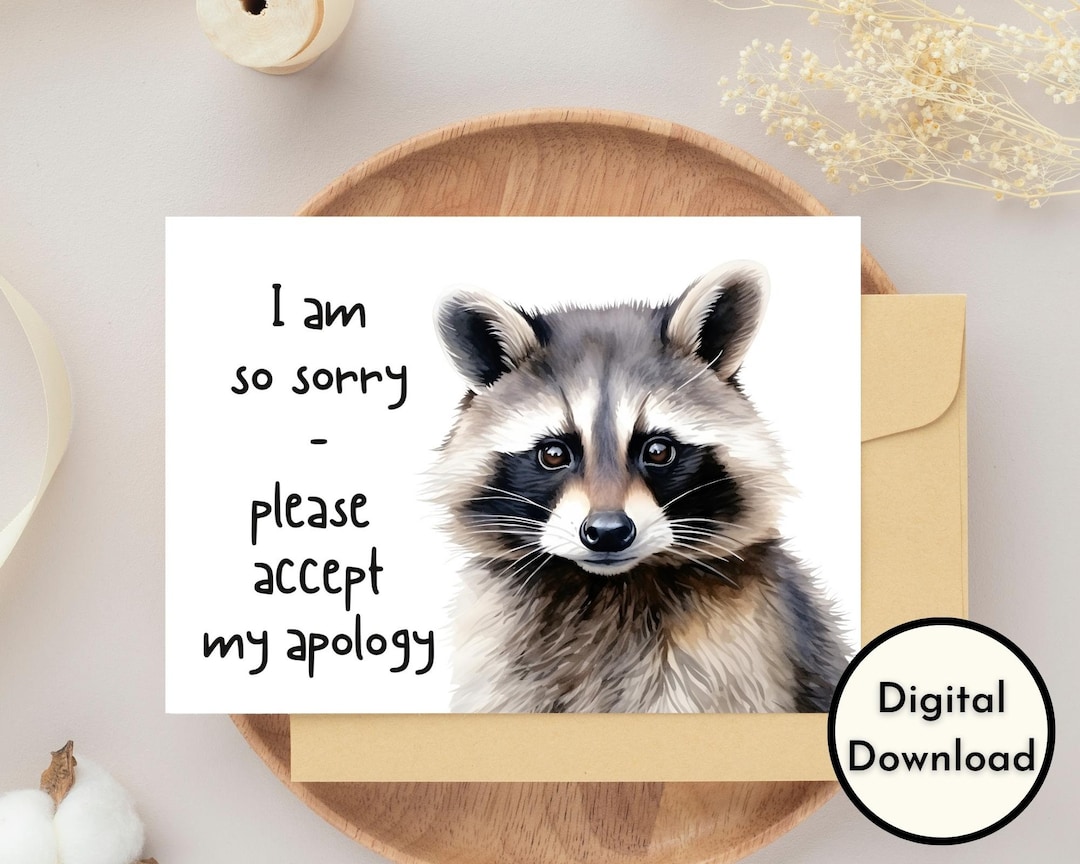 I Am so Sorry Card DIGITAL Download Printable I Am Sorry - Etsy
