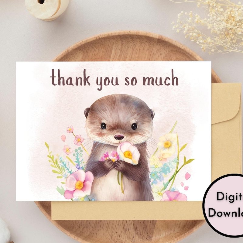 Cute Thank You Cards - Etsy