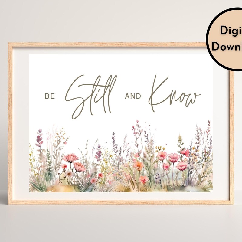 Be Still and Know - Etsy